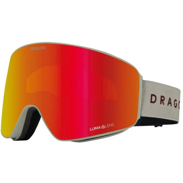 25-26 DRAGON PXV PREMIUM BEIGE 2   LL J.RED ION 2026 ドラゴン ゴーグル PXV プレミアムベージュ2 ルーマレンズ J レッド　日本正規品