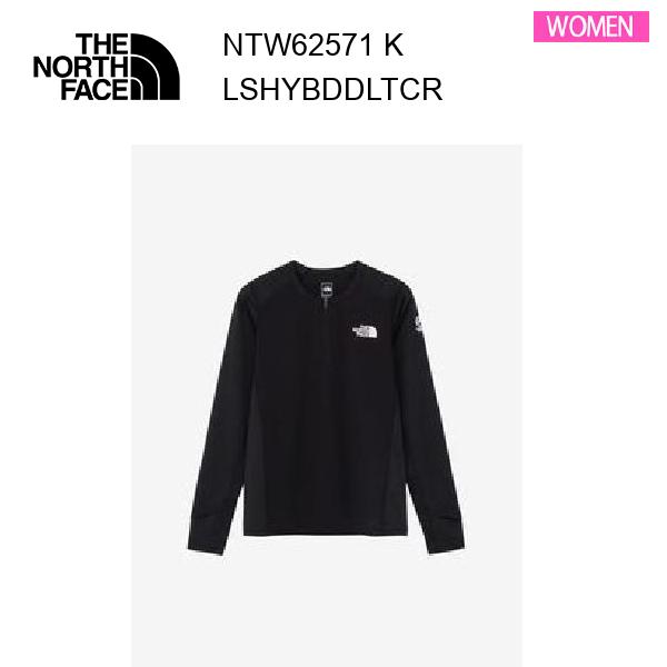 25fw ザ・ノース・フェイス ロングスリーブハイブリッドドライドットライトクルー レディース  NTW62571  カラー K THE NORTH FACE 正規品