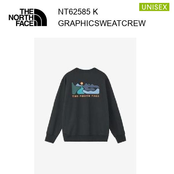 25fw ザ・ノース・フェイス グラフィックスウェットクルー ユニセックス  NT62585  カラー K THE NORTH FACE 正規品