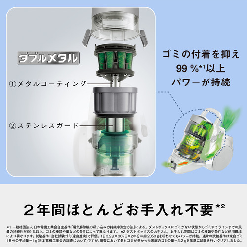 期間限定ギフトプレゼント】パナソニック MC-SR640K-W サイクロン式