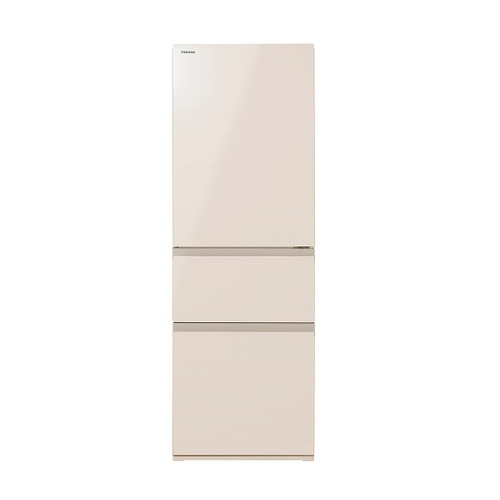 【無料長期保証】東芝 冷蔵庫 356L 3ドア 右開き 幅 60cm 3段冷凍室 節電モード ヤマダオリジナル GR-Y36YFV(UC) ピンク系