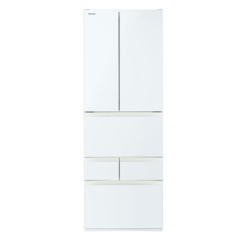 【無料長期保証】東芝 冷蔵庫 509L 6ドア 観音開き 幅 65cm 摘みたて野菜室 速鮮チルド ベジータ GR-Y510FK(EW) ホワイト系