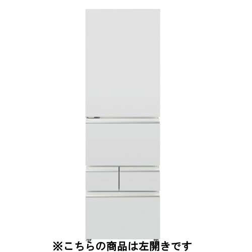 【無料長期保証】AQUA 冷蔵庫 401L 左開き 5ドア 幅60cm 真ん中野菜室 大容量冷凍室 LED庫内灯 AQR-S40AL(W) ライトグレー