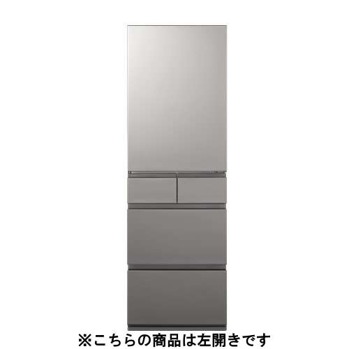 【無料長期保証】パナソニック 冷蔵庫 450L 左開き 5ドア 幅60cm 大容量冷凍室 トップユニット方式 シャキシャキ野菜室 NR-E45RY3L-S シルバー系