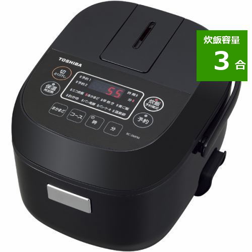 東芝 RC-5MFM(K) マイコン炊飯器 3合炊き ブラック 3合