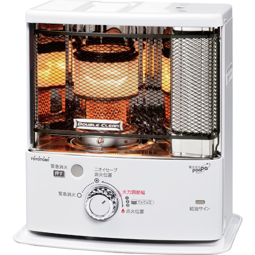 トヨトミ RC-S2824 反射形石油ストーブ 対応畳数：7〜10畳 ホワイト