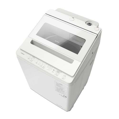 日立 全自動洗濯機 洗濯：10.0kg 幅60.8cm ナイアガラビート洗浄 洗濯槽自動おそうじ 洗濯槽自動おそうじ BW-V100M W ホワイト系