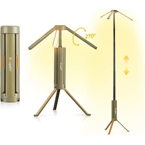 ISSYZINE JAPAN CL04 伸縮式折畳みLEDライト BougeRV カーキグリーン