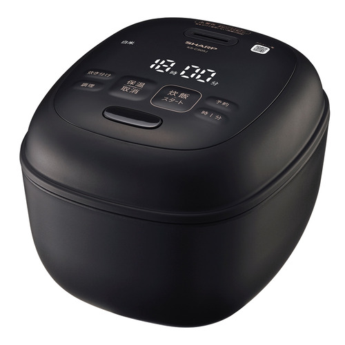 シャープ KSCS05J ジャー炊飯器 3mm厚釜＆球面炊き 3合炊き ブラック