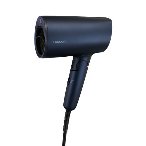 テスコム TD713A-A ドライヤー 温度センサー マイナスイオン 折りたたみ まとまるノズル ヘアドライヤー ネイビー