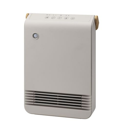 スリーアップ CH-T2517GG WOOD STYLE セラミックヒーター 節電／室温センサー付オンオフタイマー搭載 グレージュ