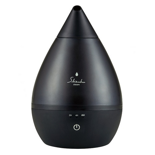 APIX ASZ-240(BK) スチームファン式アロマ加湿器 加湿量約250ml／h 木造 4畳 プレハブ洋室 6畳 ブラック