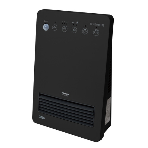 千住 TSIM2204K 人感センサー付きセラミックヒーター TEKNOS イオン発生機能付 転倒OFFスイッチ搭載 ブラック