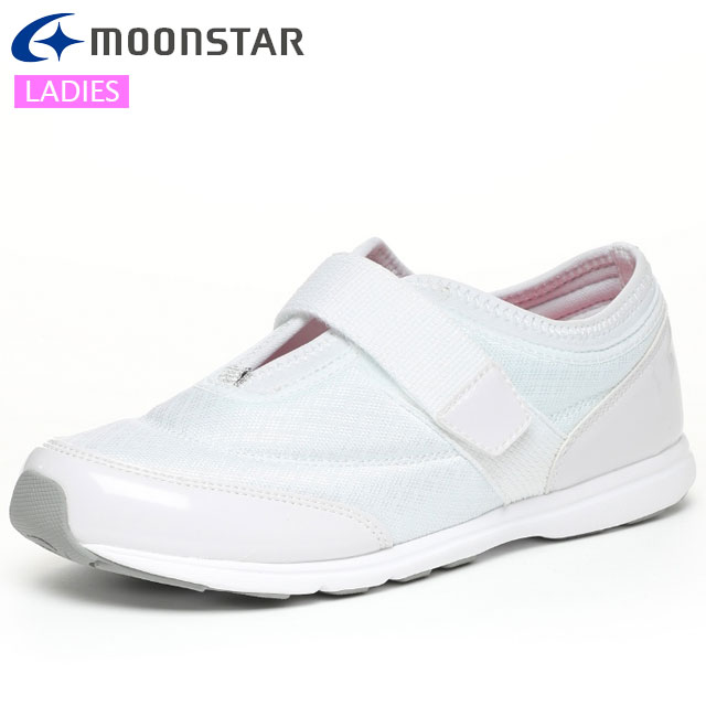 ムーンスター レディース シューズ オトナノウンドウクツ03 ホワイトN 白 11410098 2E 大人の運動靴 軽量 抗菌防臭 スニーカー ...