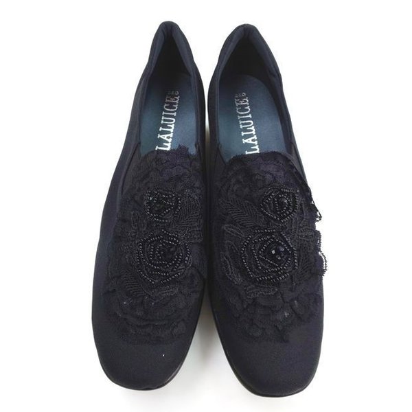 婦人靴 ラルイス シューズ LaLuice ビーズフラワーレースモチーフ シューズ レディース