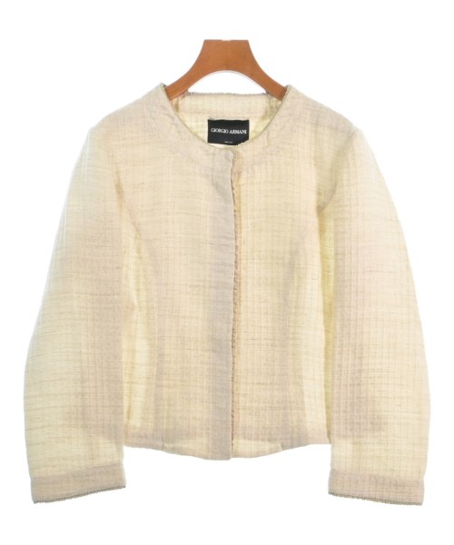 GIORGIO ARMANI ジョルジオアルマーニ ノーカラージャケット レディース 【古着】【中古】