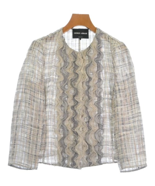 GIORGIO ARMANI ジョルジオアルマーニ ノーカラージャケット レディース 【古着】【中古】