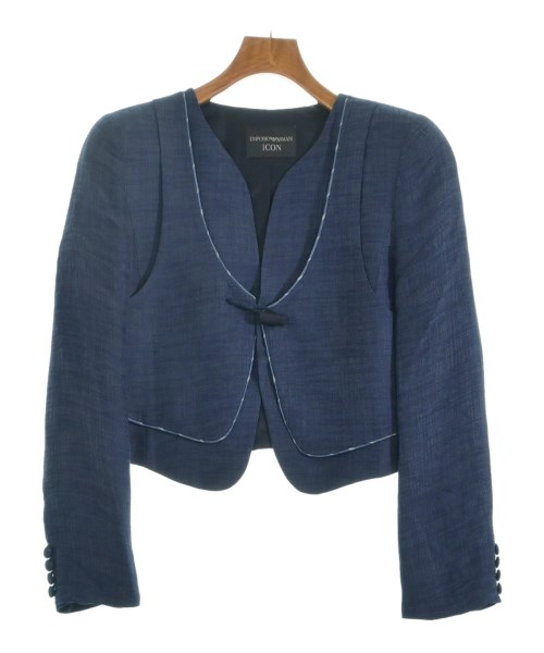 EMPORIO ARMANI エンポリオアルマーニ ノーカラージャケット レディース 【古着】【中古】