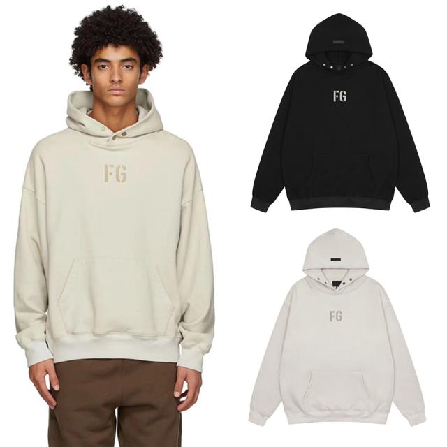 FG エッセンシャルズ パーカー トップス レディース メンズ スウエット ジャージ シンプル 男女兼用 ブランド レディース パーカー フード付き ビッグサイズ 春秋 冬 カジュアル [並行輸入品]