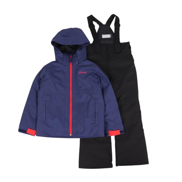 PHENIX(PHENIX)ジュニア プレーイングインザスノー ツーピース 上下セット ESB242P84 NAVY(Jr)