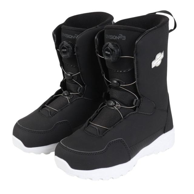 ディビジョン(DIVISION)ジュニア スノーボードブーツ atop ダイヤル式 DV23BTJ2312 BK(Jr)