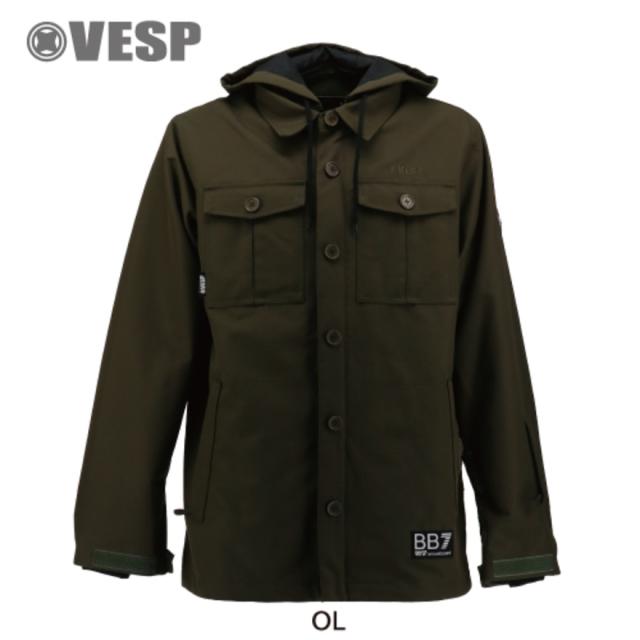 ベスプ(VESP)スノーボード ウェア ジャケット ミリタリーシャツジャケット VPMJ1041OL(Men’s)