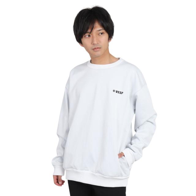 ベスプ(VESP)防水 クルーネック スウェット Four S Bonding Crew VPMS2032WH(Men’s)