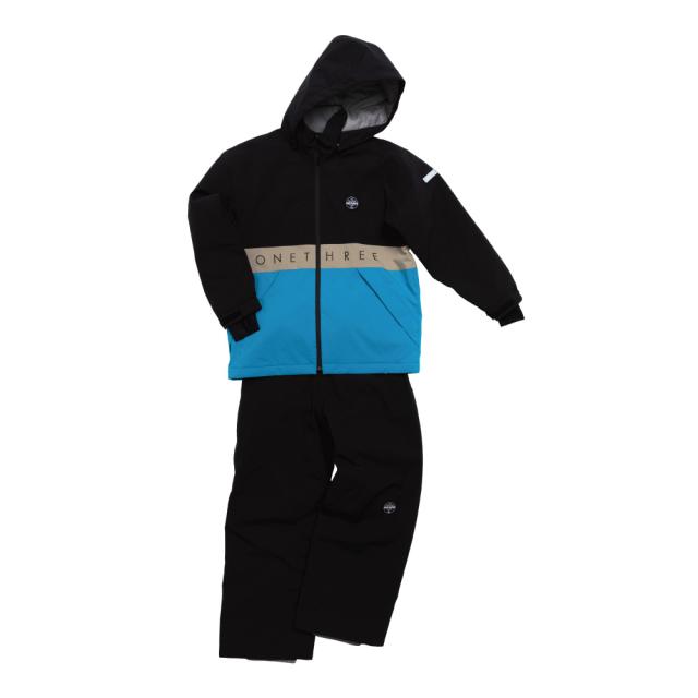 ワンスリー(ONE THREE)ジュニア スノーボードスーツ 上下セット OTS77600 009009(Jr)