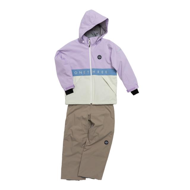 ワンスリー(ONE THREE)ジュニア スノーボードスーツ 上下セット OTS77600 751186(Jr)