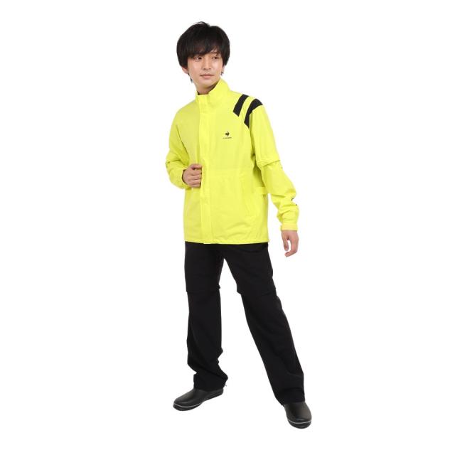 ルコックゴルフ(le coq sportif golf)ゴルフウェア 軽量 ロゴ メンズ レインウェア 防水 耐水 2WAY仕…