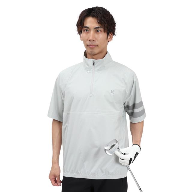 ハーレー(HURLEY)ゴルフウェア アウター 撥水 防風 ファントム レイン 半袖 プルオーバー MGRN251099-SG…