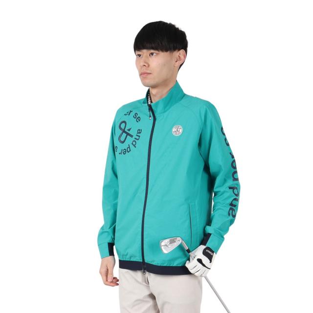 アンパスィ(and per se)ゴルフウェア 撥水 透湿 アウター ブルゾン マルチウェザージャケット AMS1105G1 …