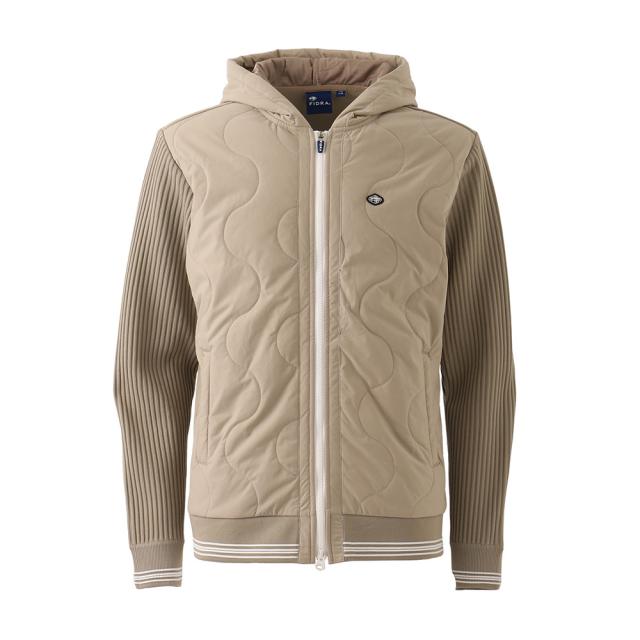 フィドラ(FIDRA)ゴルフウェア 防寒 アウター ニット軽量中綿ジャケット FD5UTY11 BEG(Men’s)