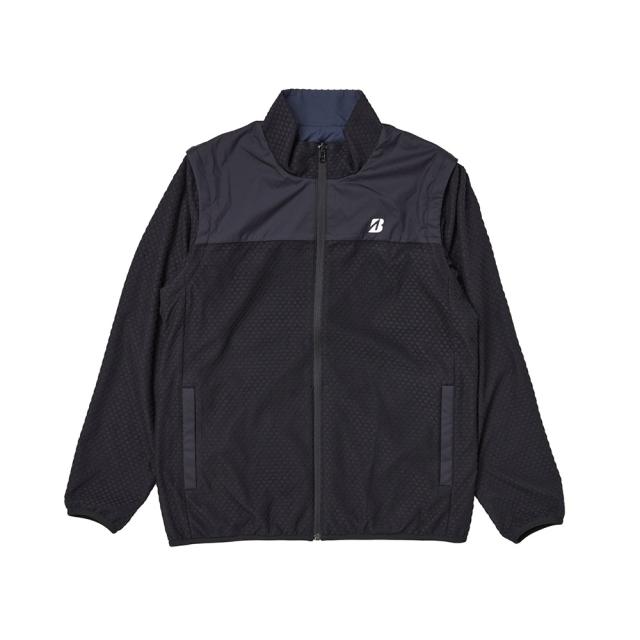 ブリヂストンゴルフ(BRIDGESTONE GOLF)ゴルフウェア フリース4WAYブルゾン FGM03DBKL(Men’s)