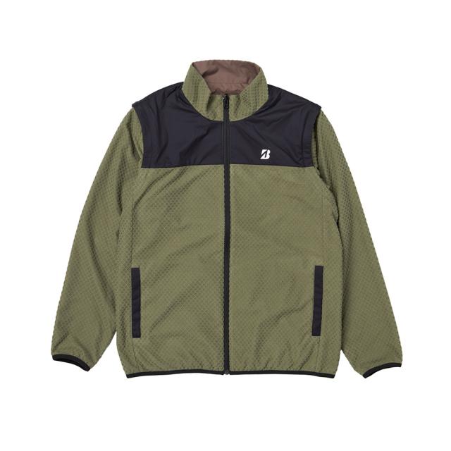 ブリヂストンゴルフ(BRIDGESTONE GOLF)ゴルフウェア フリース4WAYブルゾン FGM03DKHLL(Men’s)