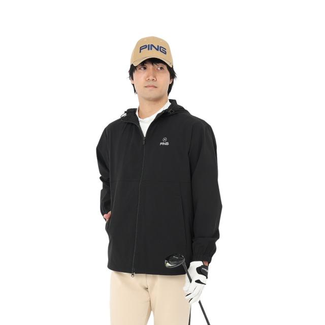 ピン(PING)ゴルフウェア アウター ナイロンリップ フーディーブルゾン 621-5220005-010(Men’s)