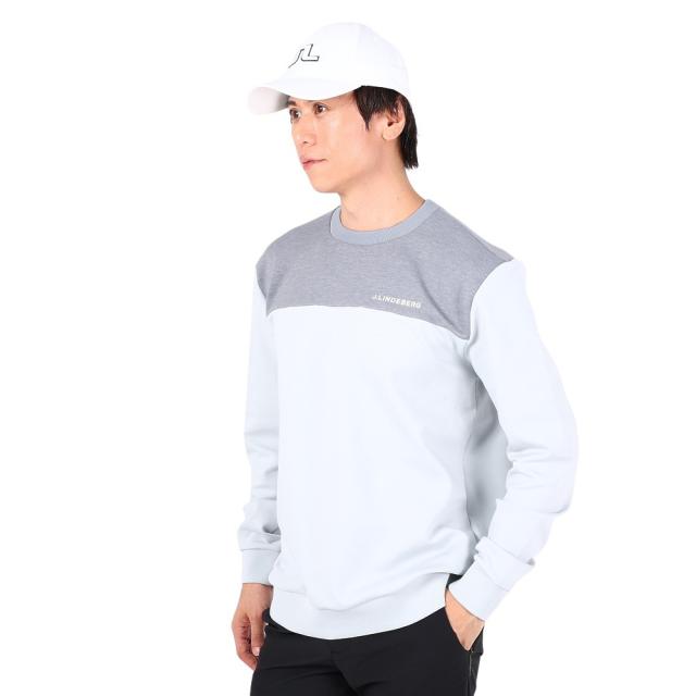J.LINDEBERG(J.LINDEBERG)ゴルフウェア アウター 速乾 カラーブロッククルーネックトレーナー 071-3…