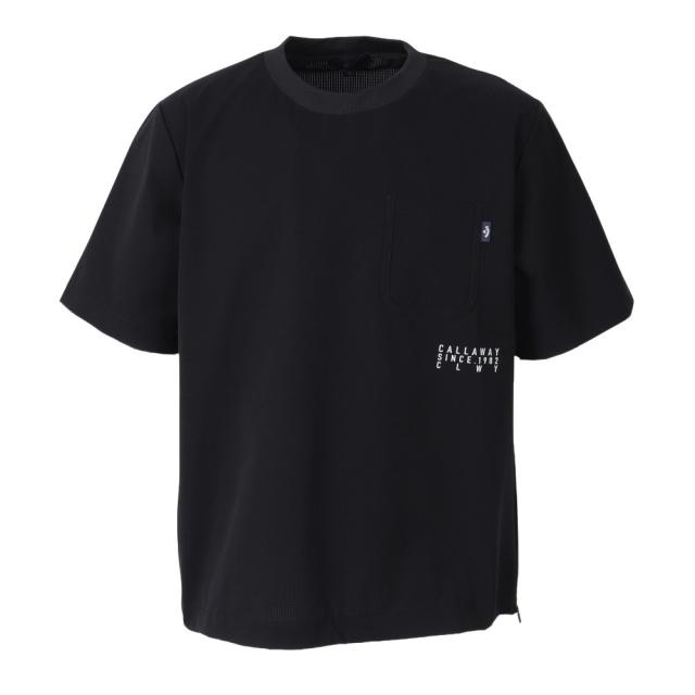 キャロウェイ(CALLAWAY)ゴルフウェア 半袖 8WAYストレッチ ドットエアプルオーバー C25216101-1010(…