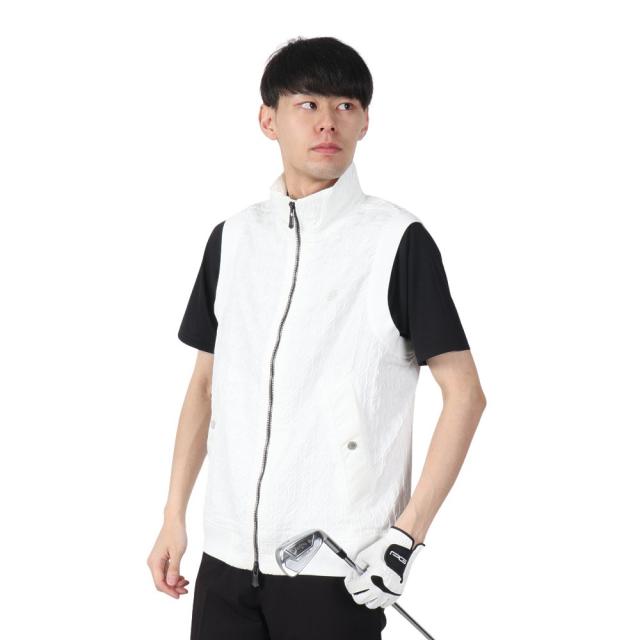 セントアンドリュース(ST.ANDREWS)ゴルフウェア 千鳥 フクレ ジャガードベスト 042-3158201-030(Me…