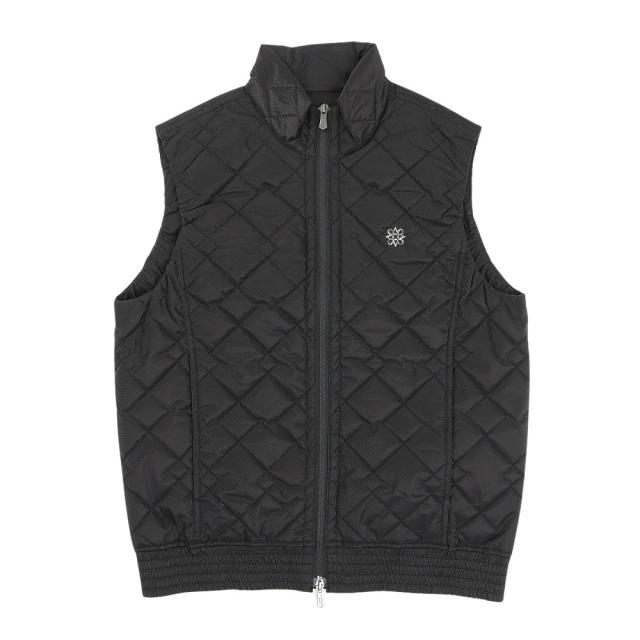 セントアンドリュース(ST.ANDREWS)ゴルフウェア アウター 防風 ドットストレッチキルト 中綿ベスト 042-5258…