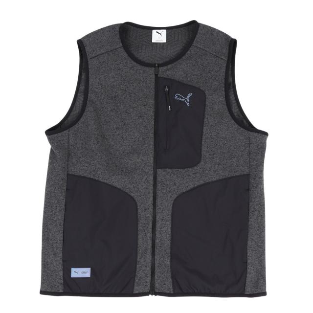 プーマ(PUMA)ゴルフウェア シャドウキャット フリース ベスト 635759-01(Men’s)