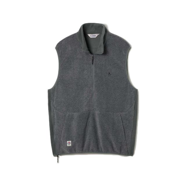 マンシング(MUNSING)ゴルフウェア フリースプルオーバーベスト MU5FVE01M GY00(Men’s)