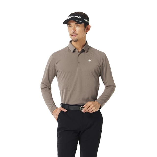 テーラーメイド(TAYLORMADE)ゴルフウェア トーナルジャカード長袖ポロ M20200-UN978(Men’s)