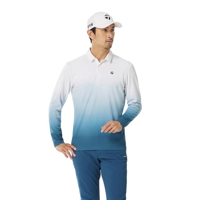 テーラーメイド(TAYLORMADE)ゴルフウェア Tコントロールグラデーション長袖ポロ M20204-UN979(Men’s)