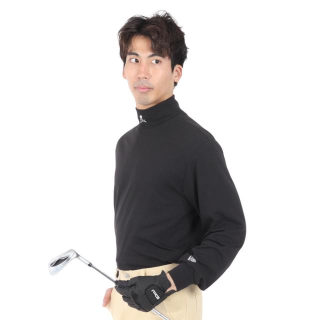 ニューエラ(NEW ERA)ゴルフウェア 長袖 吸汗速乾 ミッドネック パフォーマンス Tシャツ MASTERMIND WOR…