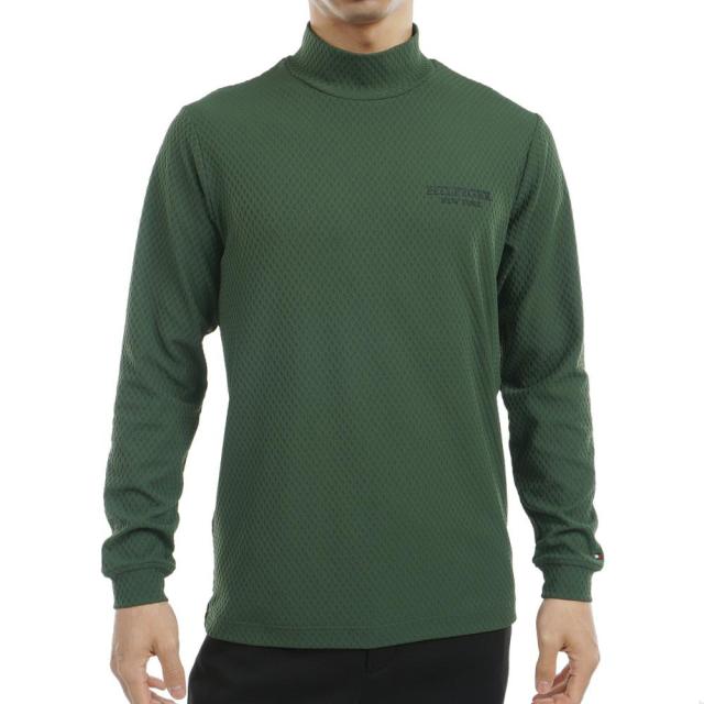 トミーヒルフィガーゴルフ(  GOLF)ゴルフウェア 長袖ハイネックシャツ THMA486-GRN(…