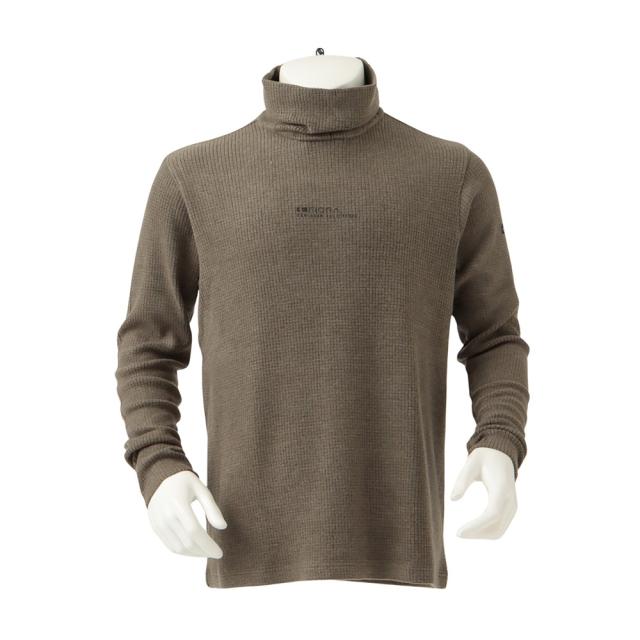 フィドラ(FIDRA)ゴルフウェア 長袖 ブロックフリースハイネックシャツ FV5STG08 KHK(Men’s)