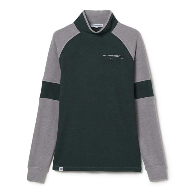 ROSASEN(ROSASEN)ゴルフウェア 吸湿発熱 長袖モックシャツ 047-24011-25AW-023(Men’s)