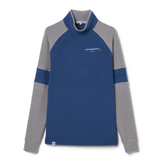 ROSASEN(ROSASEN)ゴルフウェア 吸湿発熱 長袖モックシャツ 047-24011-25AW-095(Men’s)