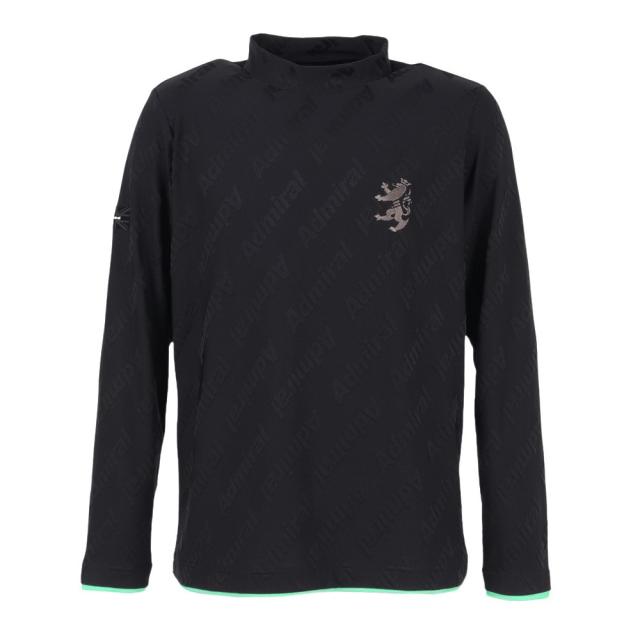 アドミラル ゴルフ(Admiral GOLF)ゴルフウェア 吸汗速乾 ジャガード 長袖モックネックシャツ ADMA567-BL…